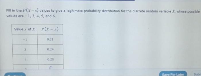 Solved values are −1,3,4,5, and 6 . | Chegg.com