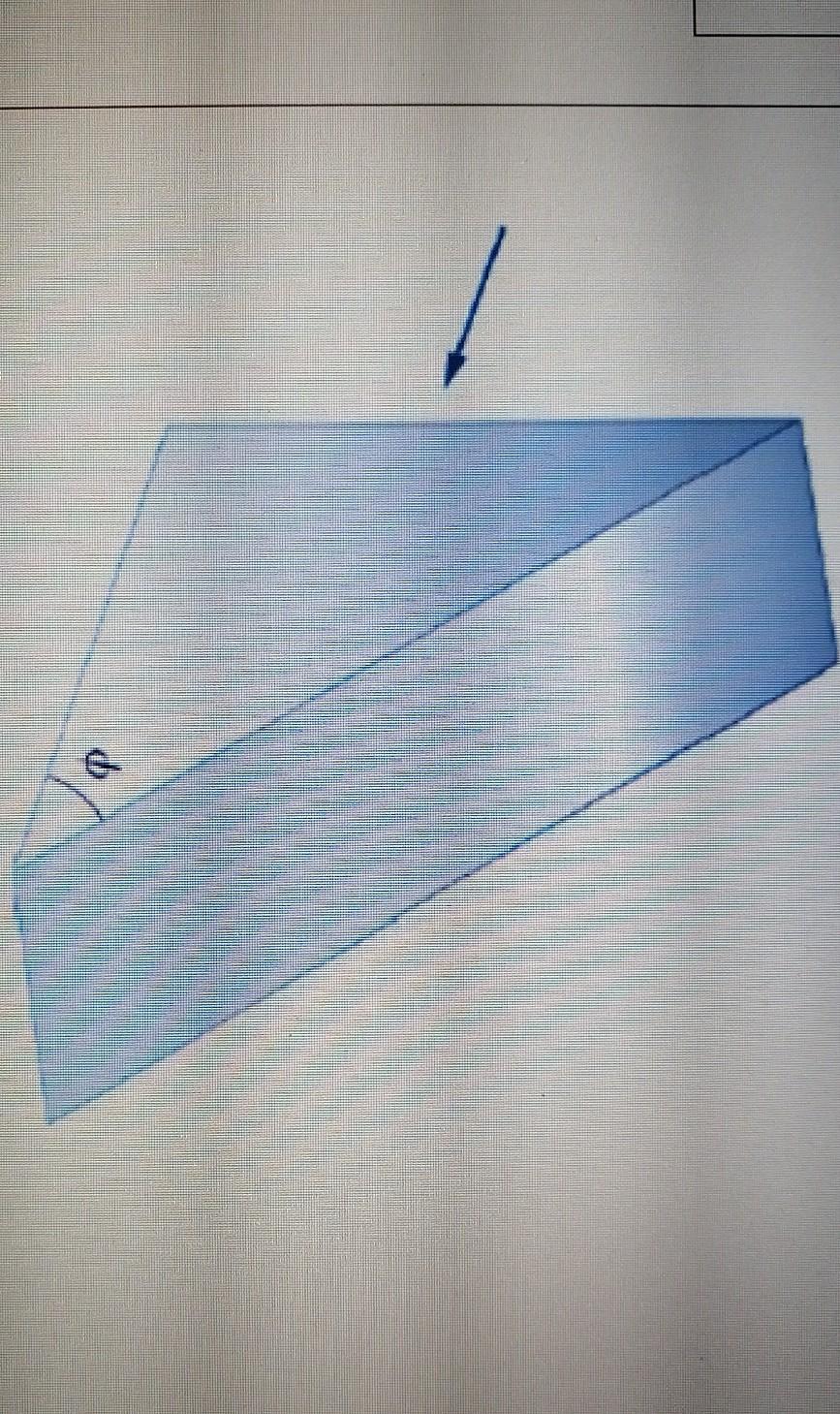 Solved Light rays normally fall on the vertical surface of | Chegg.com