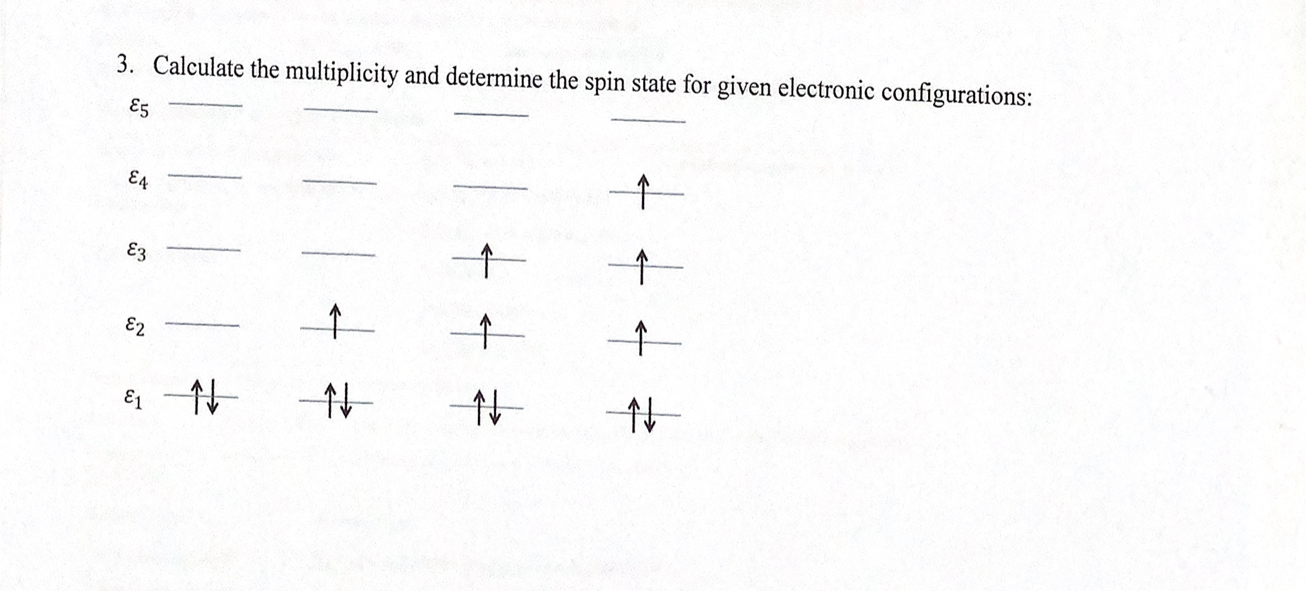Calculate the multiplicity and determine the spin | Chegg.com
