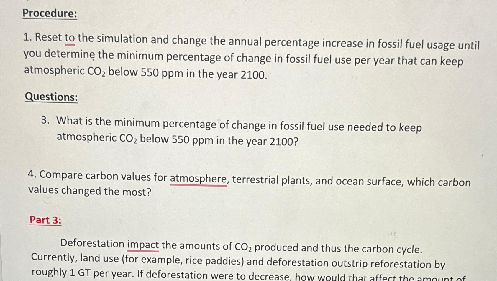 Solved Procedure:Reset to the simulation and change the | Chegg.com