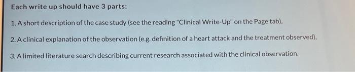 Solved hi, i need two clinical write ups made up patients | Chegg.com