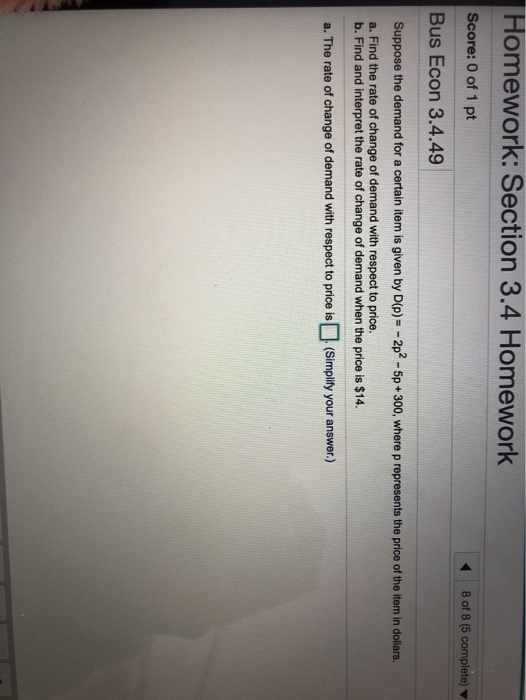 Solved Suppose the demand for a certain item is given by | Chegg.com