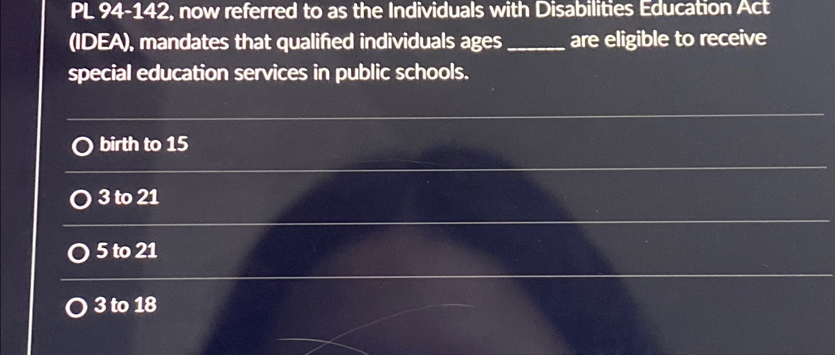 Solved PL 94-142, ﻿now referred to as the Individuals with | Chegg.com