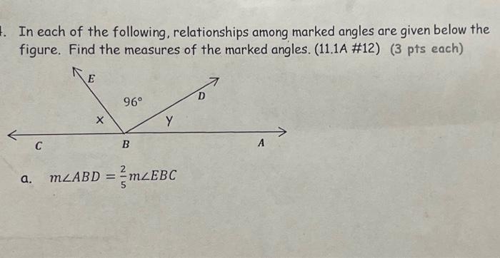 Solved 1. In each of the following, relationships among | Chegg.com