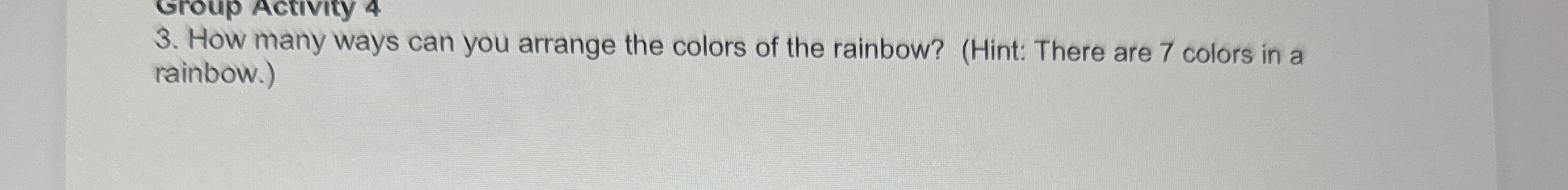 Solved How many ways can you arrange the colors of the | Chegg.com