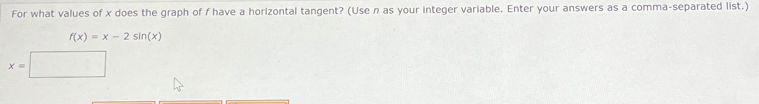 Solved For what values of x ﻿does the graph of f ﻿have a | Chegg.com