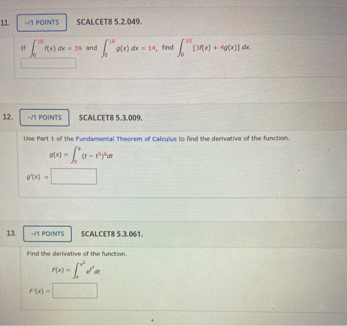 Solved -/1 POINTS SCALCET8 5.3.007. Use Part 1 of the | Chegg.com