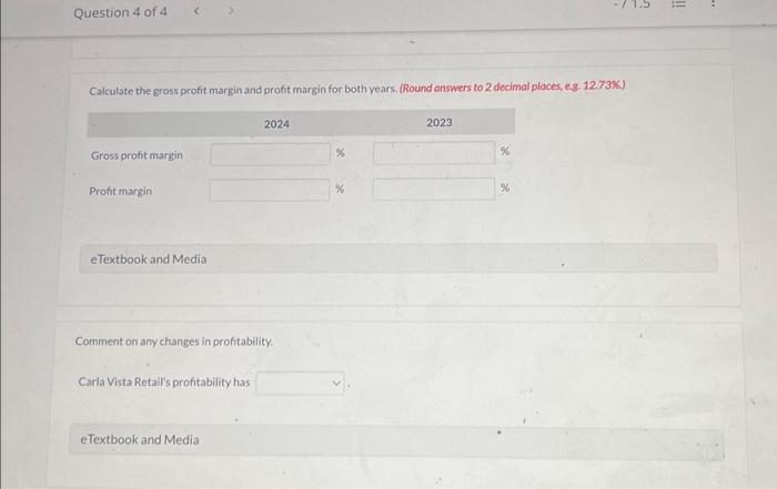 Solved Current Attempt in Progress Carla Vista Retail | Chegg.com