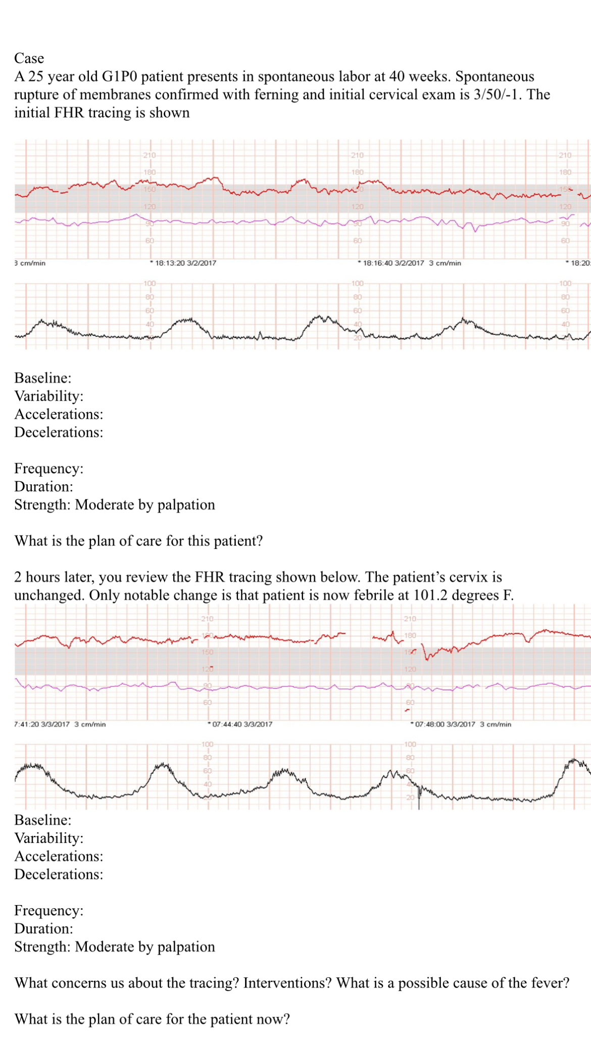 Solved CaseA 25 ﻿year old G1P0 ﻿patient presents in | Chegg.com