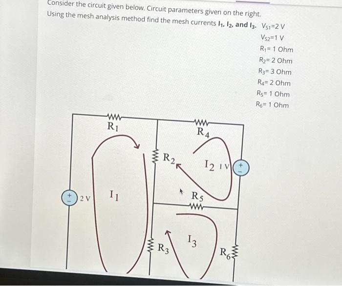 Solved Consider the circuit given below. Circuit parameters | Chegg.com