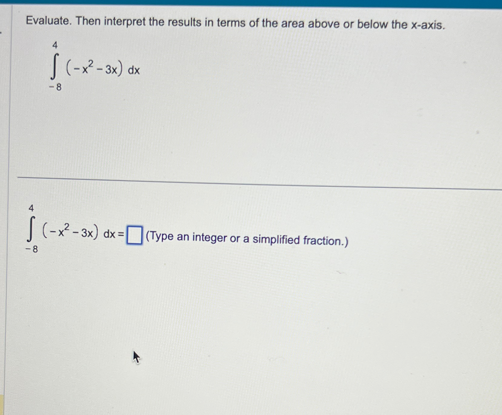 Solved Evaluate. Then interpret the results in terms of the | Chegg.com