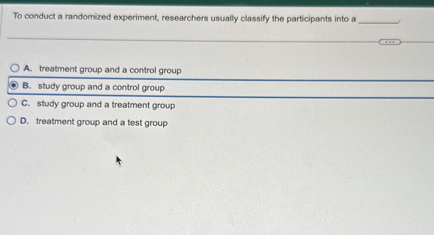 Solved To conduct a randomized experiment, researchers | Chegg.com