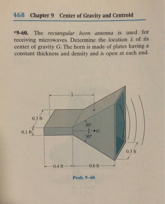 Solved 468 Chapter 9 Center of Gravity and Centroid *9-60. | Chegg.com