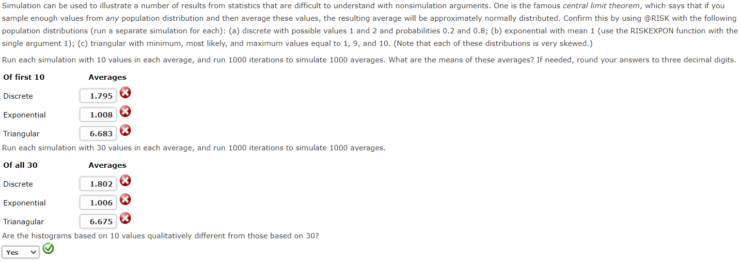 Solved Simulation can be used to illustrate a number of | Chegg.com
