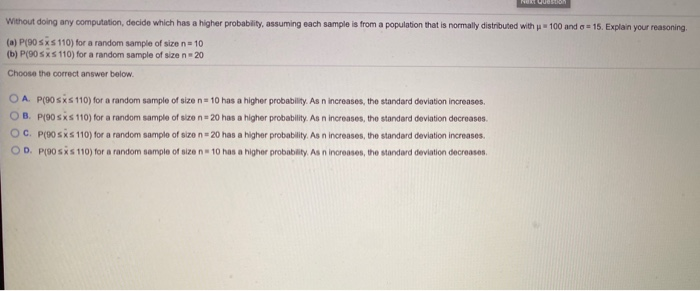 Solved Without doing any computation, decide which has a | Chegg.com