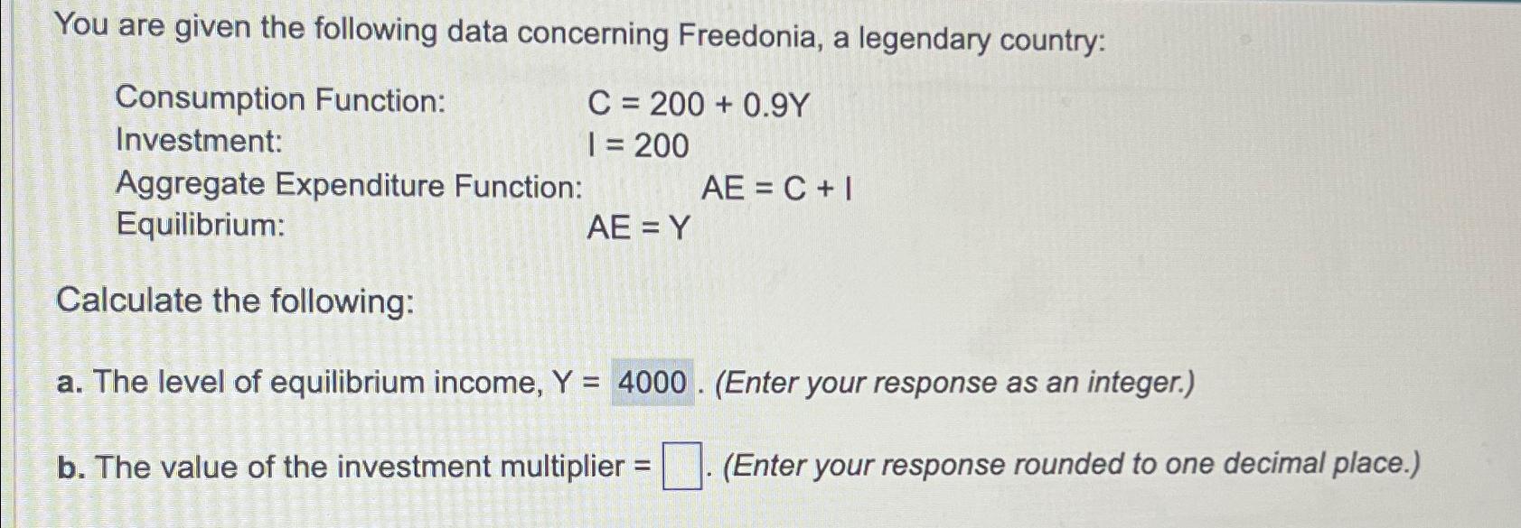 Solved You are given the following data concerning | Chegg.com