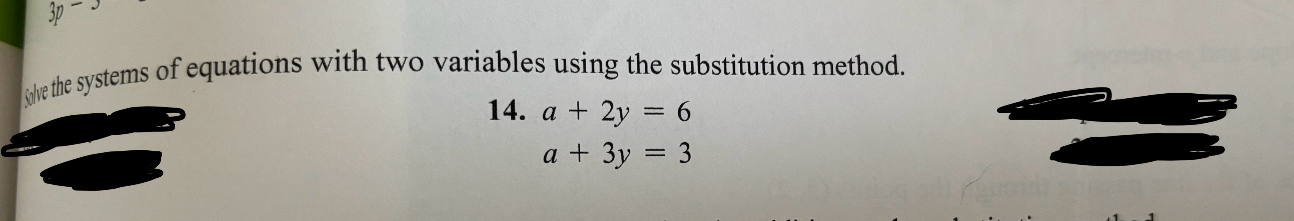 Solved Solve the systems of equations with two variables | Chegg.com