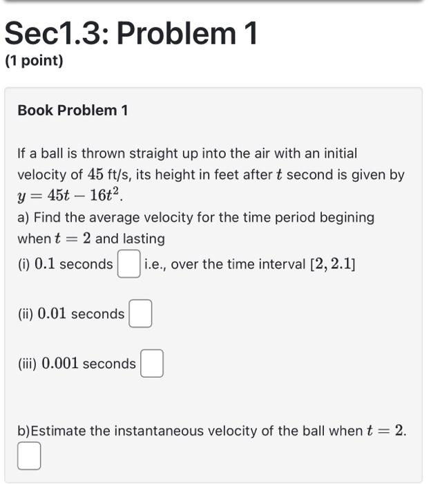 Solved If a ball is thrown straight up into the air with an | Chegg.com