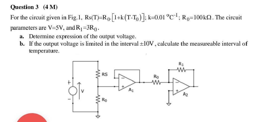 Solved For the circuit given in Fig.1, Rs | Chegg.com