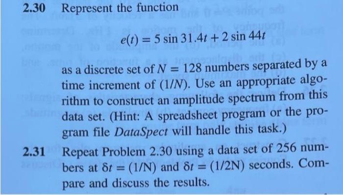 Solved solve using matlab and use the stem(f,A) function in | Chegg.com