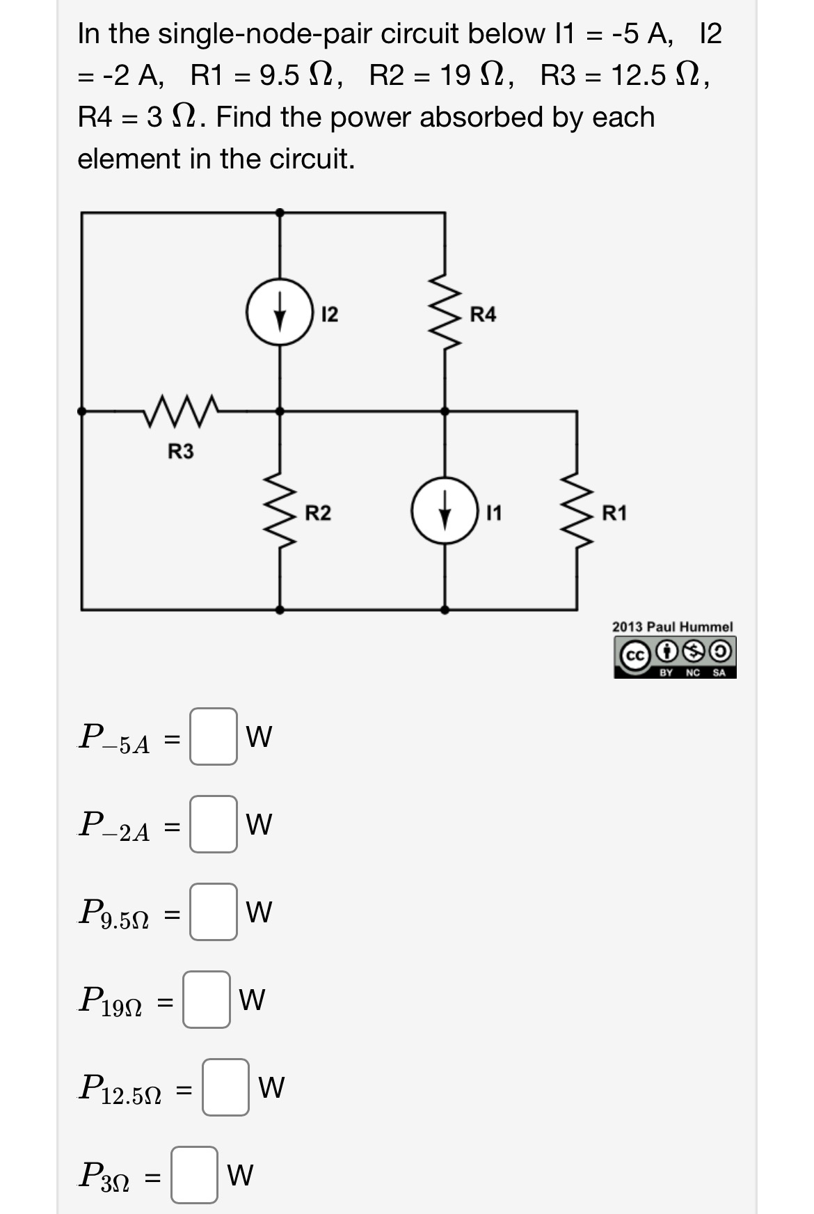 Solved In the single-node-pair circuit below | Chegg.com