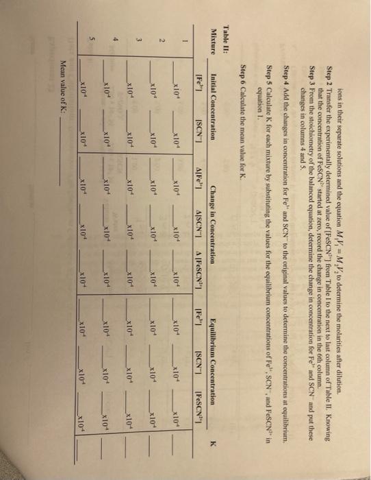 Solved Box # Experiment 23 Data and Calculations: | Chegg.com