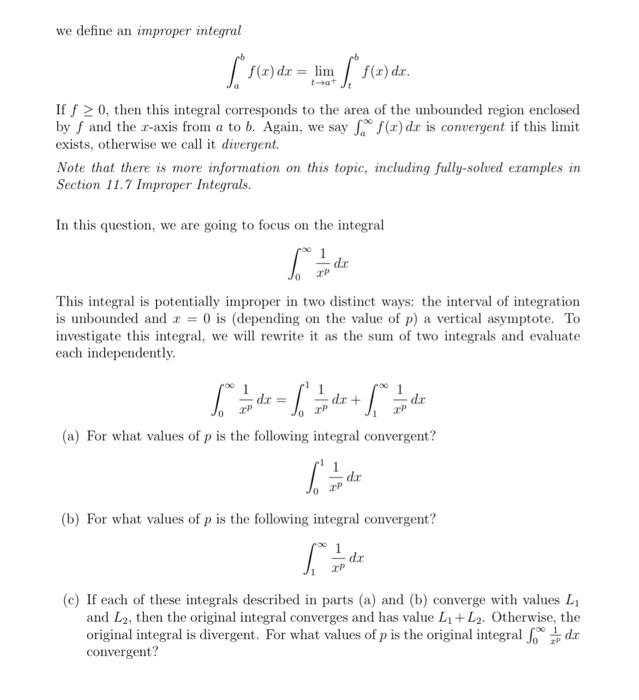 1. (10 marks). If ∫atf(x)dx exists for every number | Chegg.com