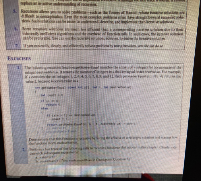 Solved 0 CHAPTER 2 Recursion: The Mirrors 3. Write a | Chegg.com