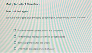 Solved Multiple Select QuestionSelect all that applyWhat do | Chegg.com