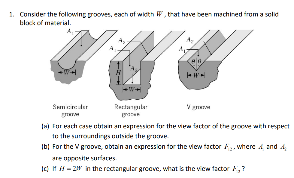 Solved solve show all stepsConsider the following grooves, | Chegg.com