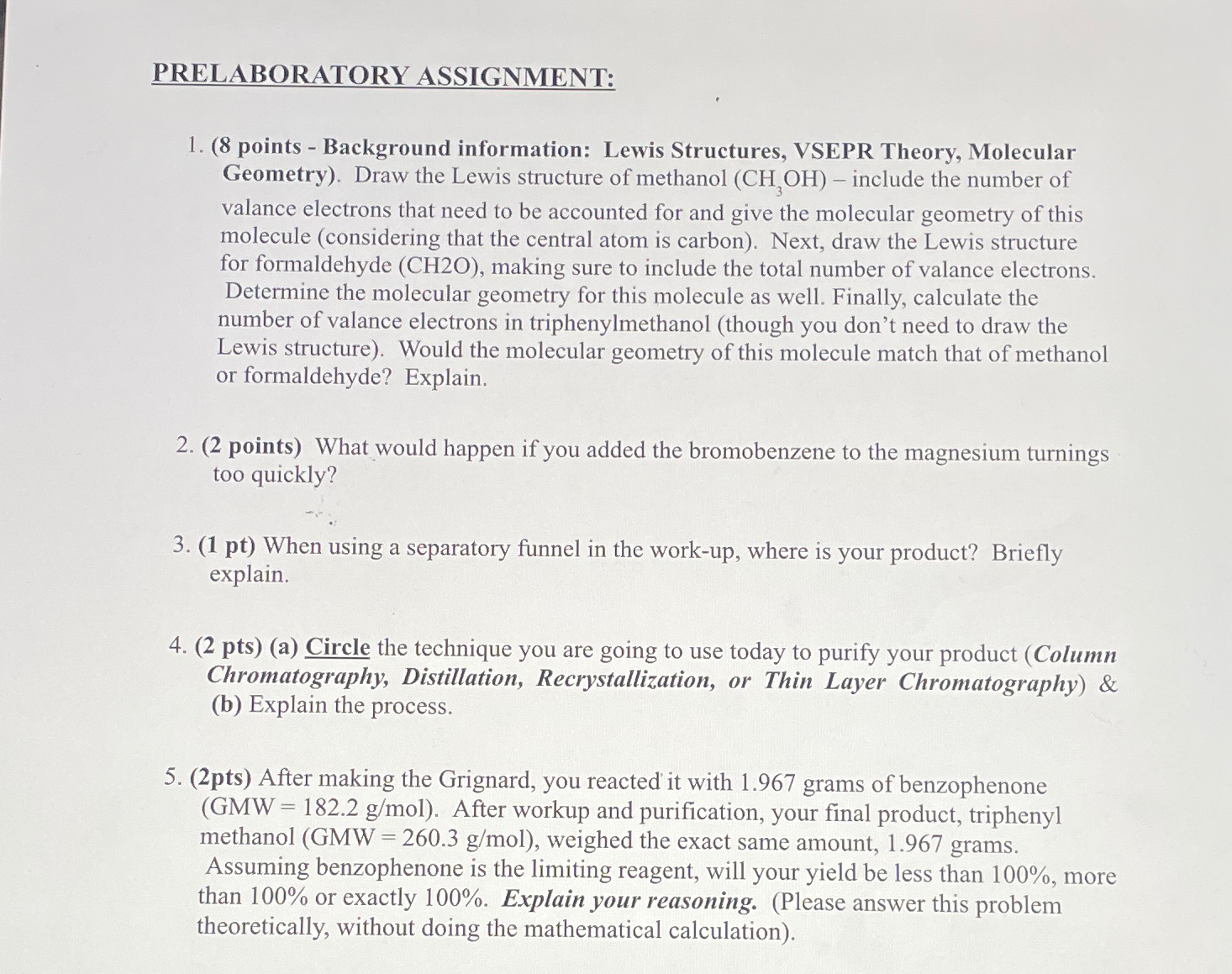 Solved PRELABORATORY ASSIGNMENT:(8 ﻿points - ﻿Background | Chegg.com
