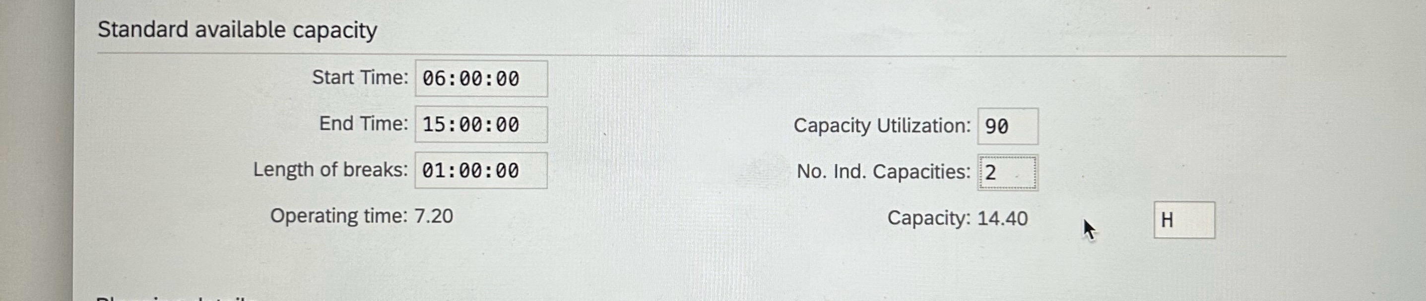 Solved Standard available capacityStart Time: 06:00:00End | Chegg.com