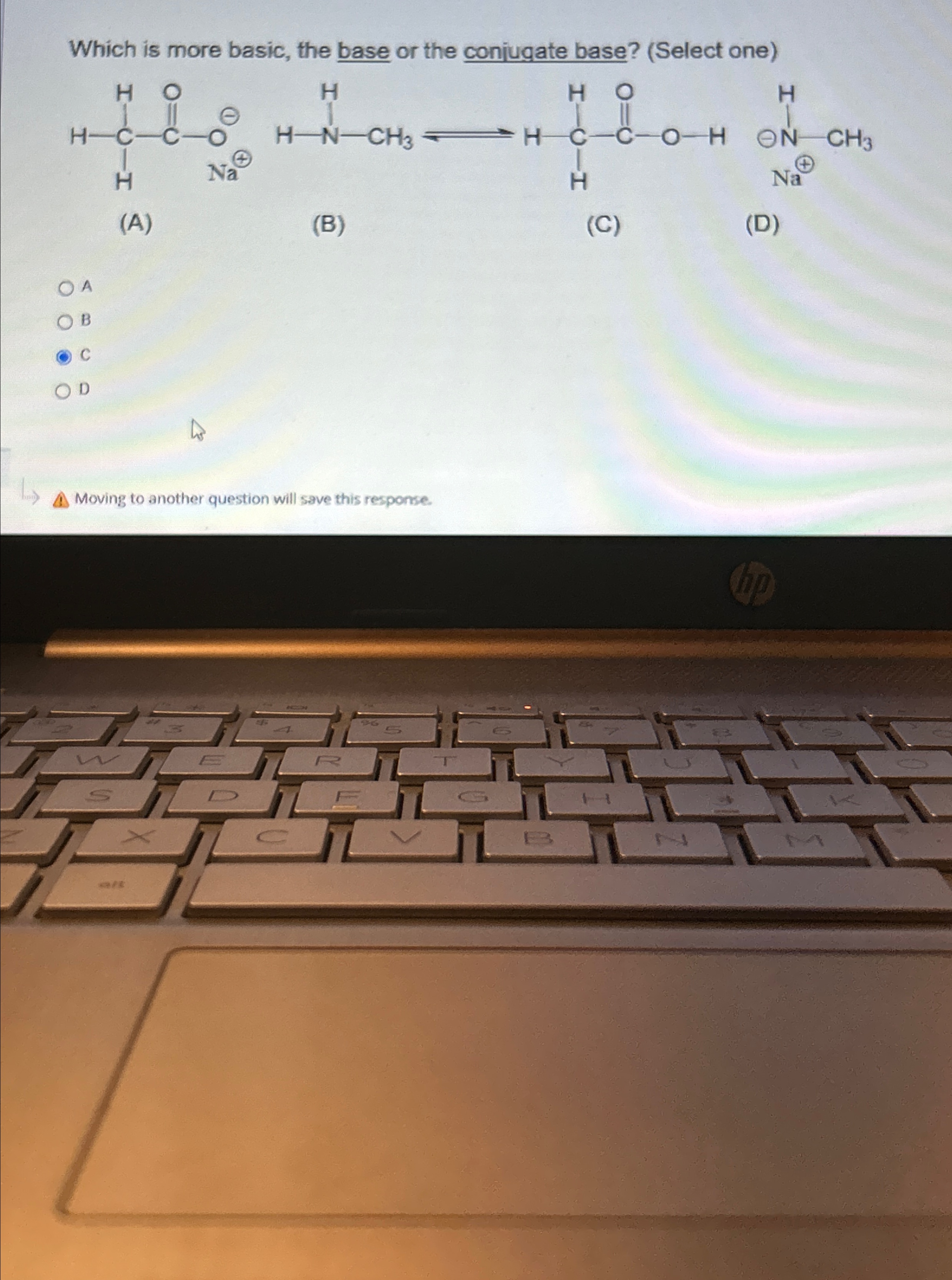 Solved Which is more basic, the base or the coniugate base? | Chegg.com