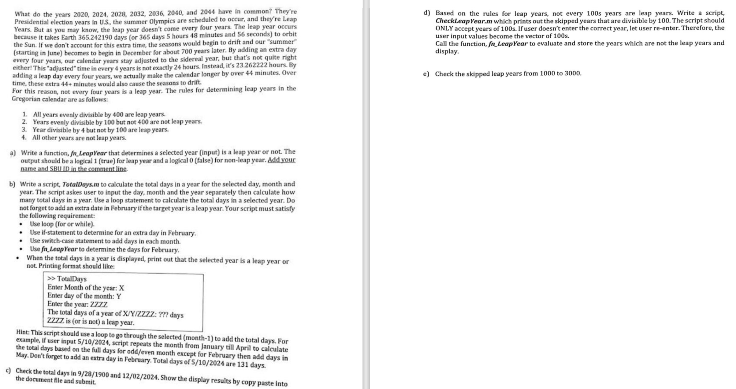 Solved Please use MATLAB and follow all the requirement of | Chegg.com