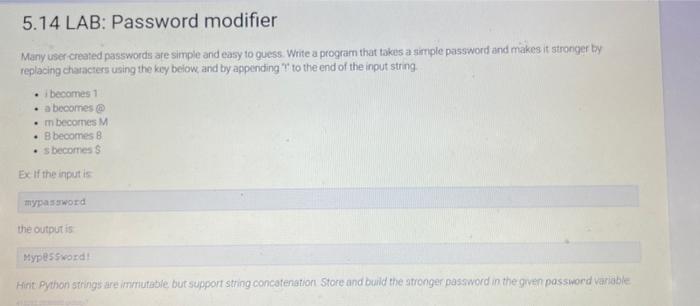 Solved 5 14 Lab Password Modifier Many User Created