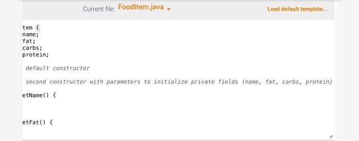 Solved 8.26 LAB: Nutritional information | Chegg.com