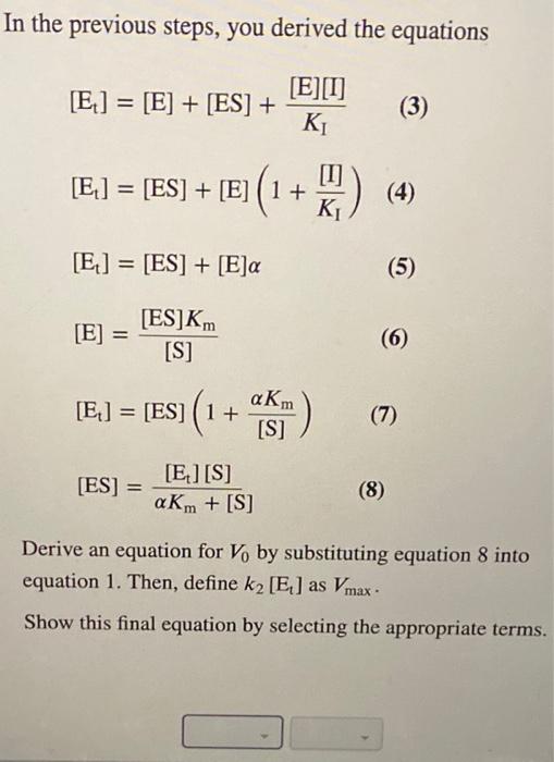 Solved In the previous steps, you derived the equations | Chegg.com