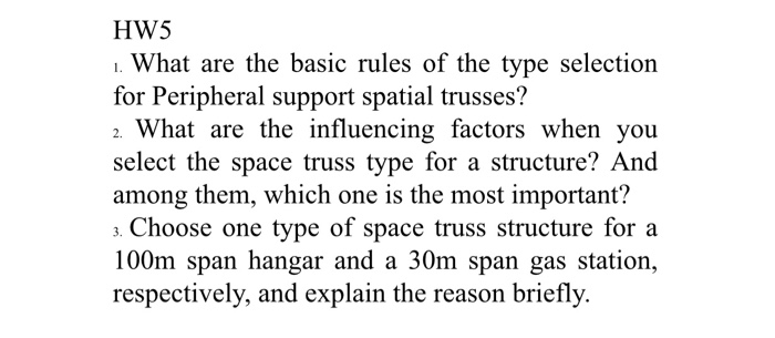 Solved HW5 1. What are the basic rules of the type selection | Chegg.com