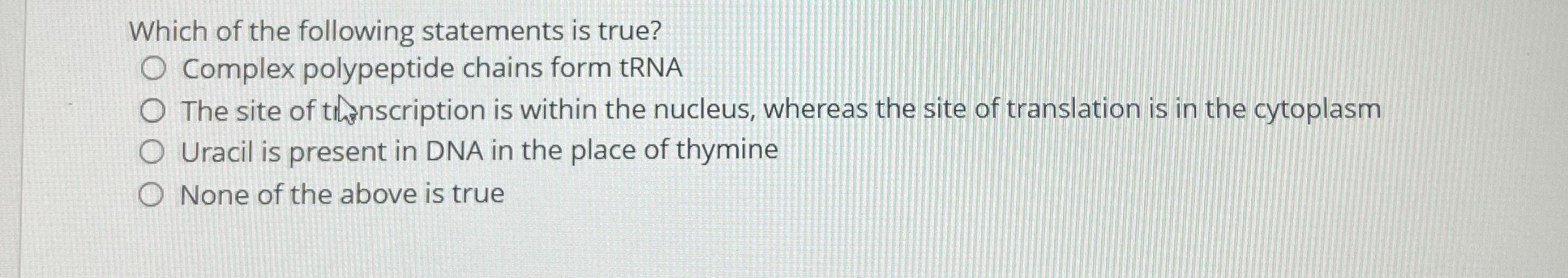 Solved Which of the following statements is true?Complex | Chegg.com