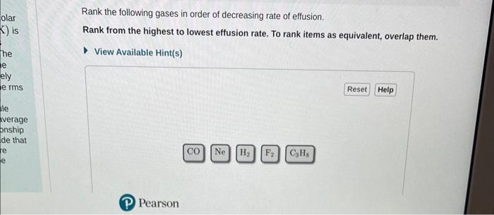 Solved ection 6.8 - 6.9. Kinetic Molecular Theory and Its | Chegg.com Solved ection 6.8 - 6.9. Kinetic Molecular Theory and Its | Chegg.com