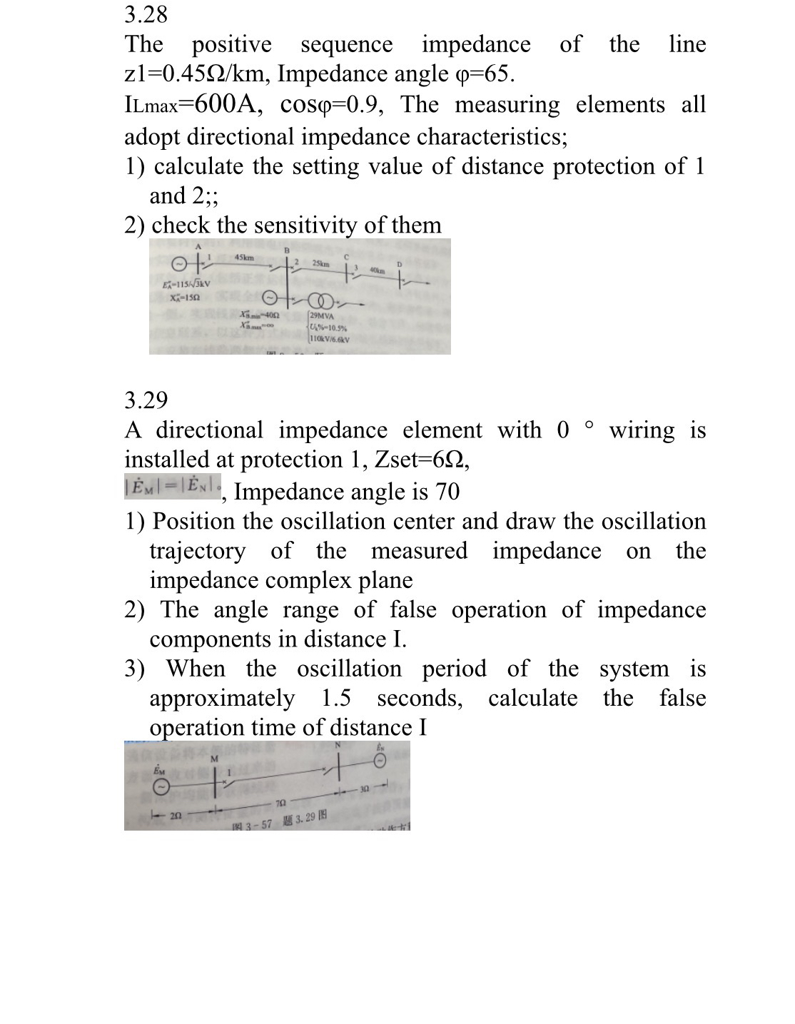 Solved 3.28The positive sequence impedance of the line | Chegg.com