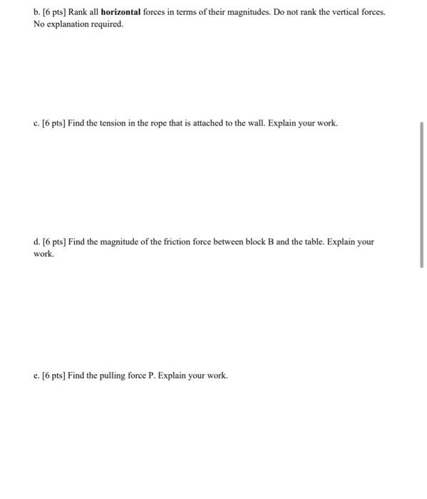 Solved Problem 1: (60 points) Explain your work. Two blocks | Chegg.com