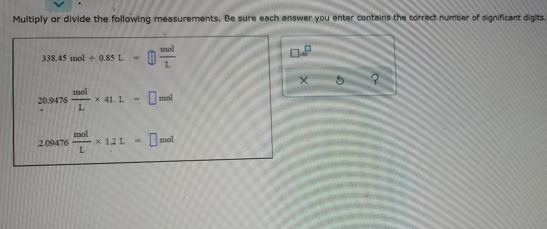 Multiply or divide the following measurements. Be | Chegg.com