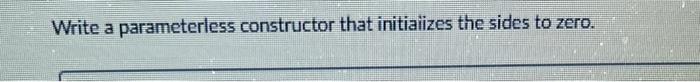 Solved Given the following class header of a Tringle class | Chegg.com