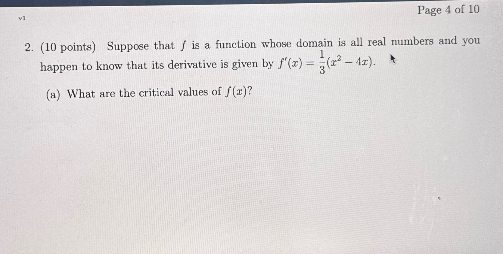 Solved Page 4 ﻿of 102. (10 ﻿points) ﻿Suppose that f ﻿is a | Chegg.com
