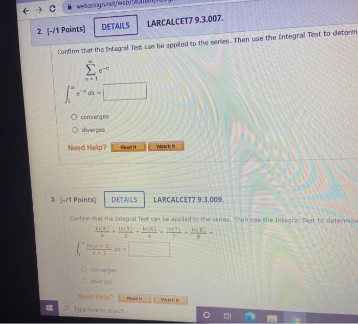 Solved webassign.net/web/S! 2. (-/1 Points] DETAILS | Chegg.com