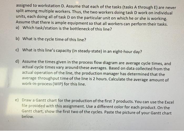 Solved 2) Consider a five-task process, with five manual | Chegg.com