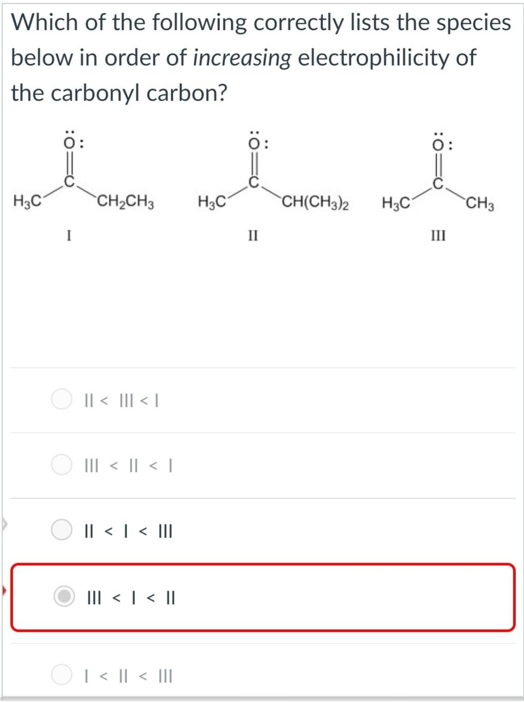 Solved Which of the following correctly lists the species | Chegg.com