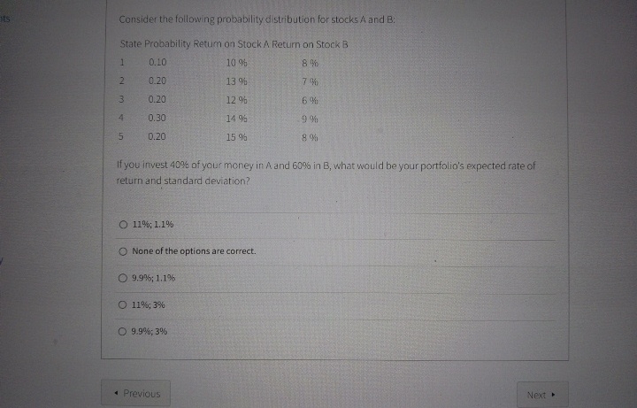Solved Consider the following probability distribution for | Chegg.com