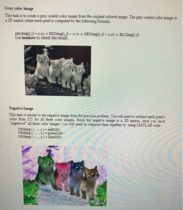 Solved Problem 4 - Color Image Processing A color image is | Chegg.com
